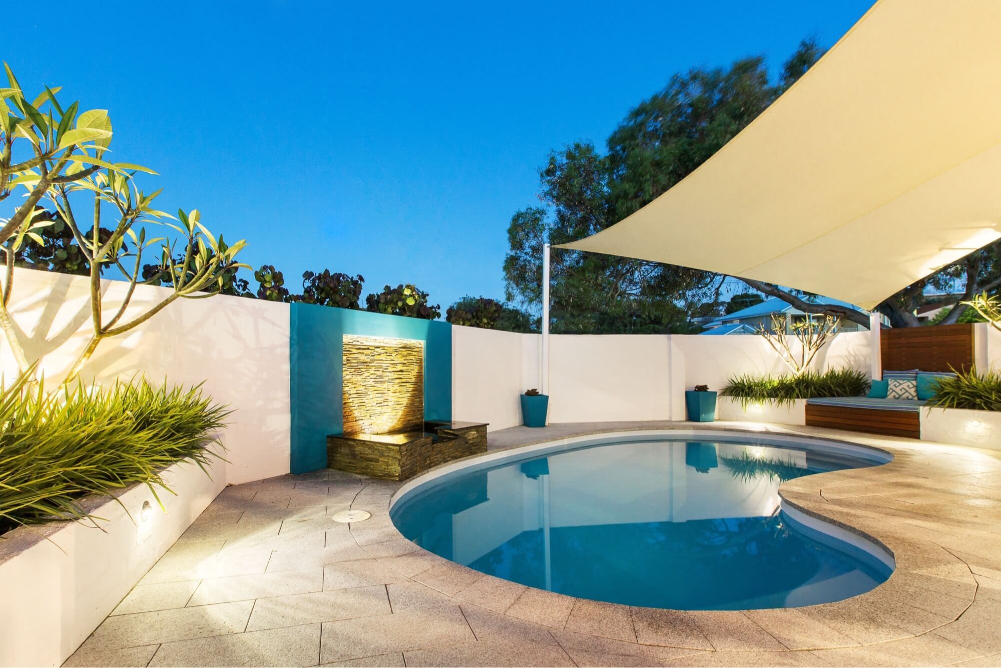 City Beach Resort Style Pool | Revell Landscaping Project Gallery ...